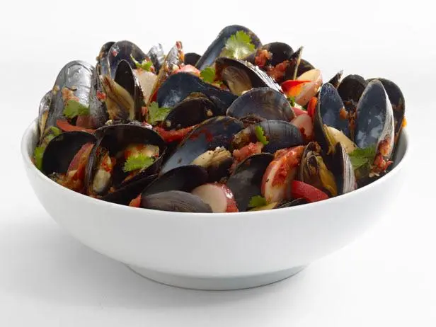 how to cook mussels food network