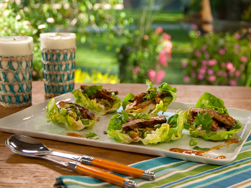 Pork Shoulder Lettuce Wraps with Kimchi Recipe - Chef's Resource Recipes