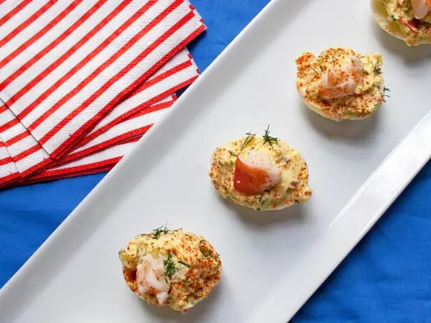 Lobster Deviled Eggs Recipe | Michele Ragussis | Food Network