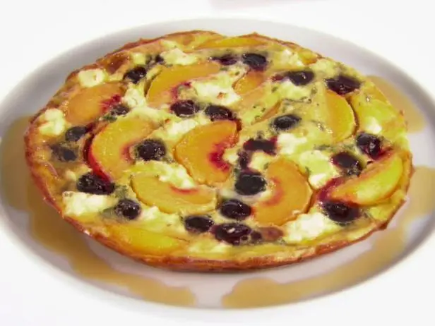Frittata with Peaches and Cherries Recipe - Chef's Resource Recipes