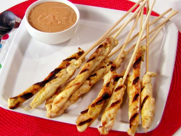 Hip-Hip-Hooray Chicken Satay Recipe | Food Network
