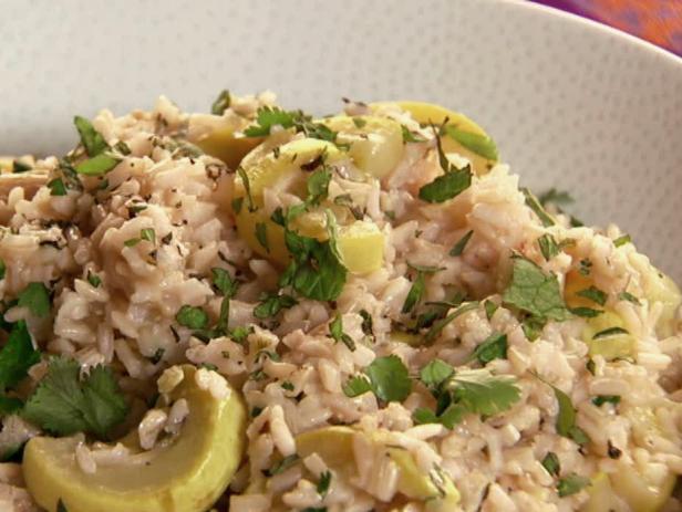 Summer Squash and Green Rice Recipe | The Neelys | Food Network