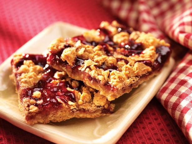 Chewy Red Raspberry Bars Recipe | Food Network