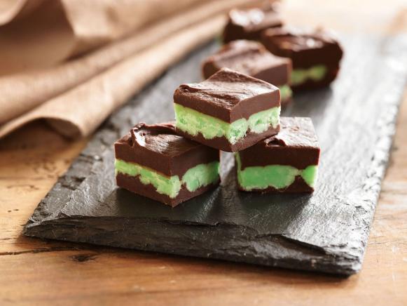 Layered Mint Chocolate Fudge Recipe | Food Network