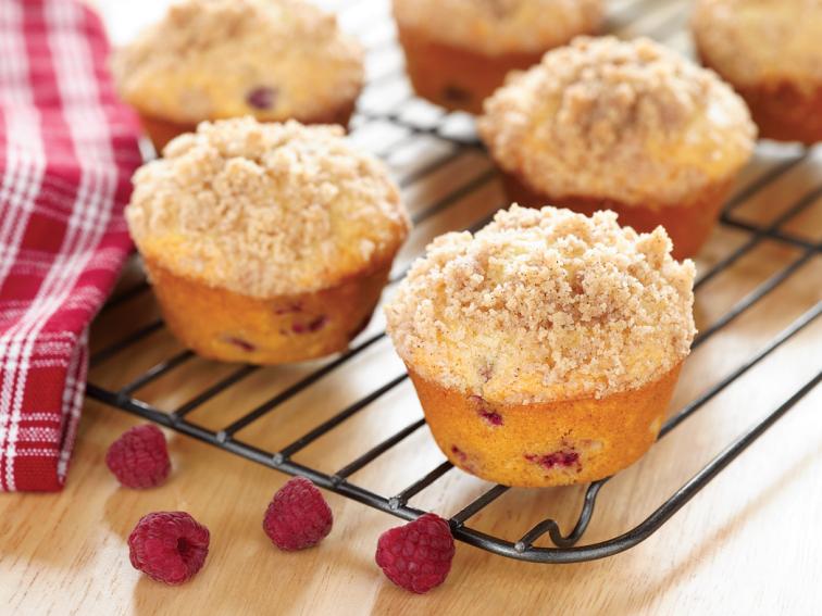 Raspberry Streusel Muffins Recipe | Food Network