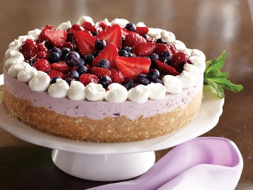 Triple Berry Mousse Tart Recipe | Food Network
