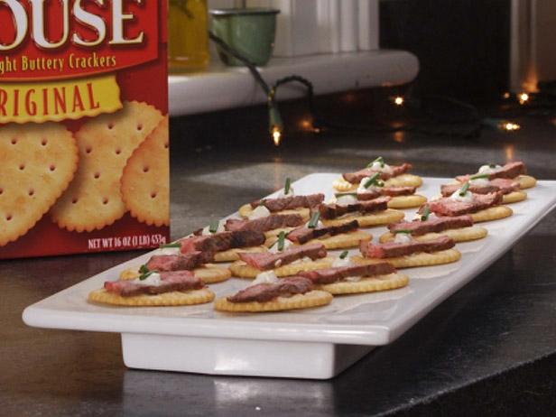 The Steakhouse Stack Snack Recipe | Food Network