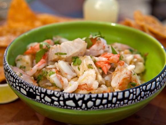 Shrimp and Mahi Mahi Citrus Ceviche Recipe | Guy Fieri | Food Network