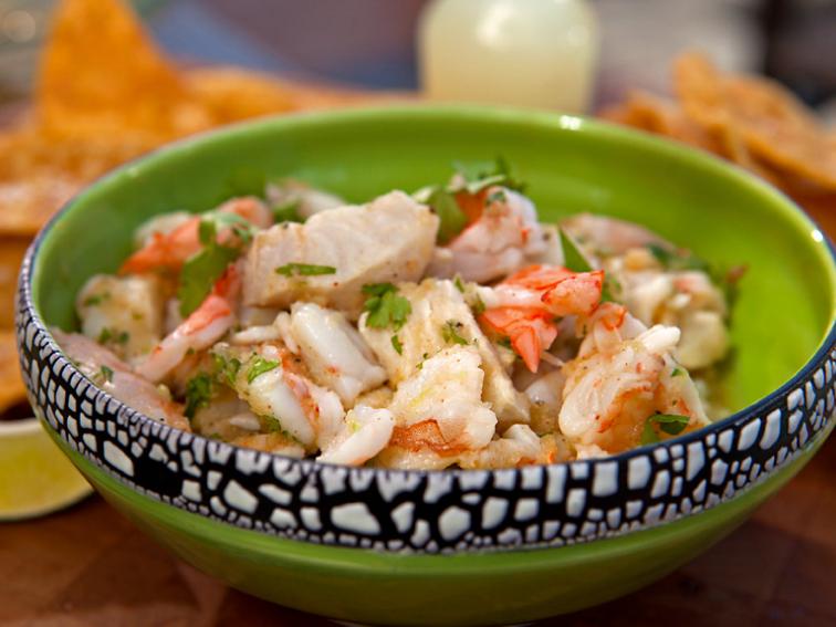 Shrimp and Mahi Mahi Citrus Ceviche Recipe | Guy Fieri | Food Network
