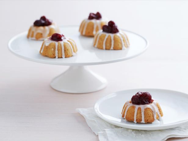 Mini Butter Cakes with Cranberry Topping Recipe | Food Network Kitchen ...
