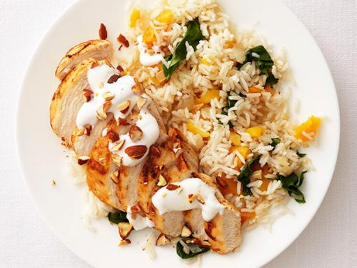 Apricot Basmati Rice with Chicken Recipe | Food Network Kitchen | Food ...