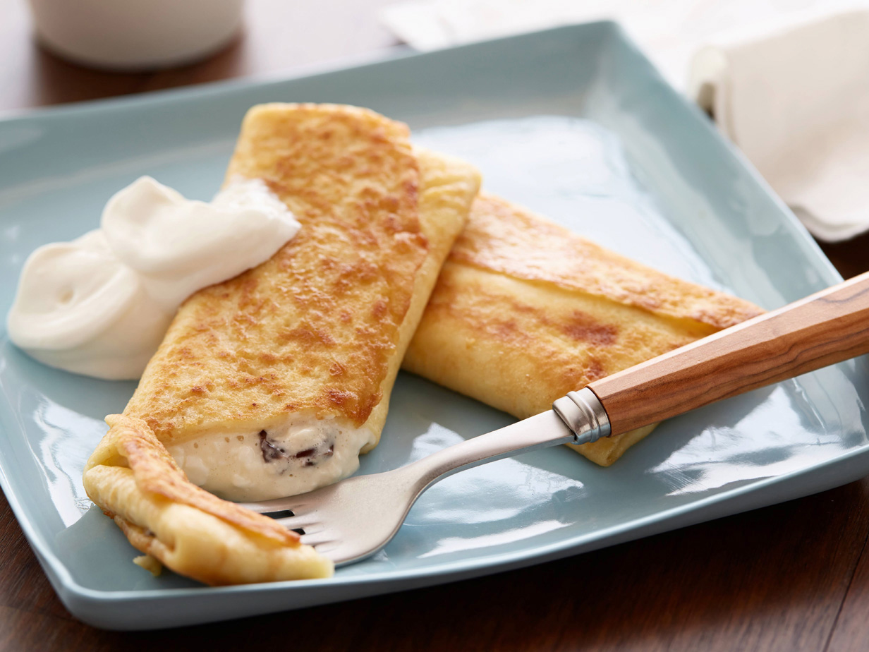 Cherry Vanilla Blintzes Recipe - Chef's Resource Recipes