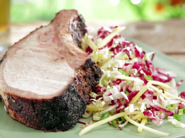 Grilled Jerk Rack of Pork Recipe | Bobby Flay | Food Network