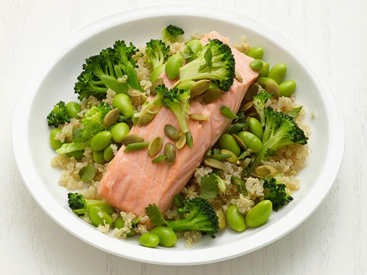 Green Tea Salmon with Quinoa Recipe | Food Network Kitchen | Food Network