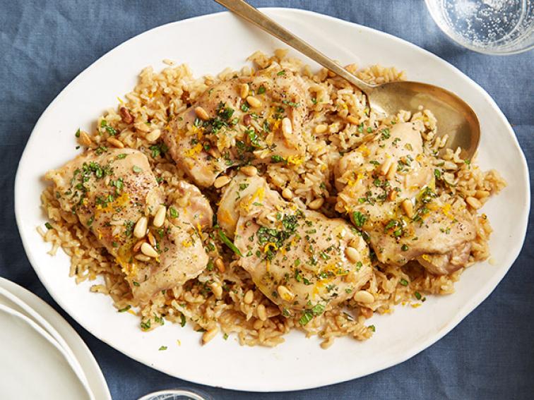 Baked Orange Chicken and Brown Rice Recipe | Food Network Kitchen ...