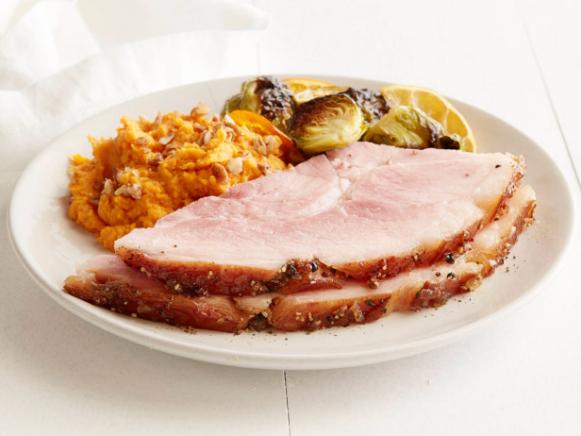 Brandy Peppercorn Honey Glazed Ham Recipe | Food Network Kitchen | Food ...