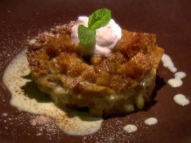 Granny Smith Apples and Ginger Bread Pudding with Vanilla Bean Creme ...