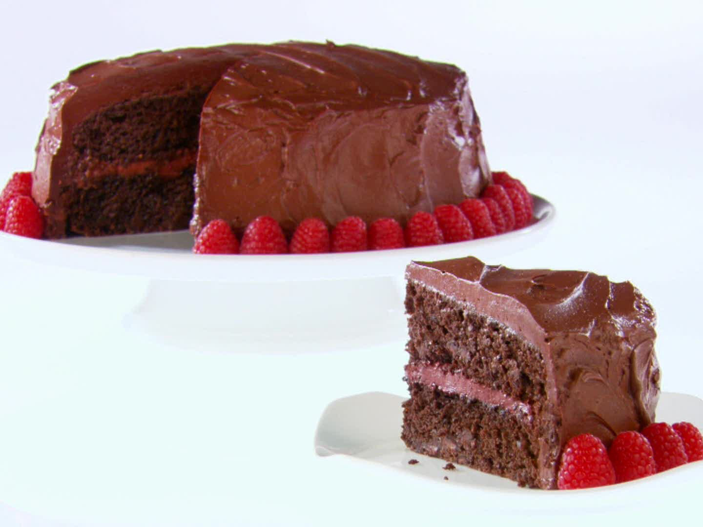 Chocolate-Raspberry Layer Cake Recipe - Chef's Resource Recipes