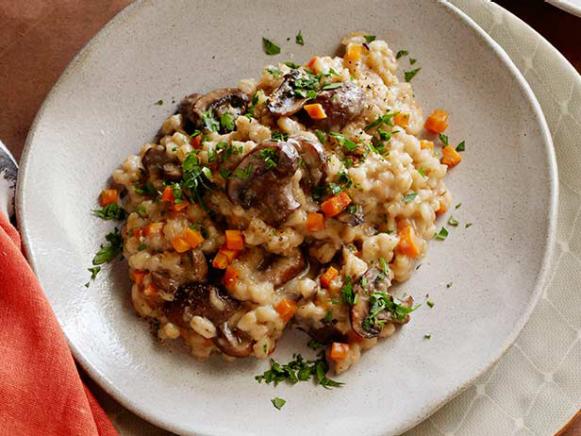 Slow-Cooker Mushroom Barley Risotto Recipe | Food Network Kitchen ...