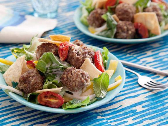 Greek Meatball Salad Recipe | Food Network Kitchen | Food Network