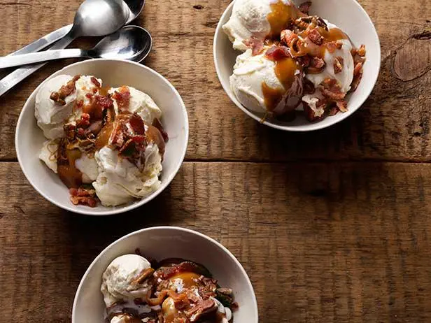 Beer-and-Bacon Toffee Sundaes Recipe | Michael Symon | Food Network