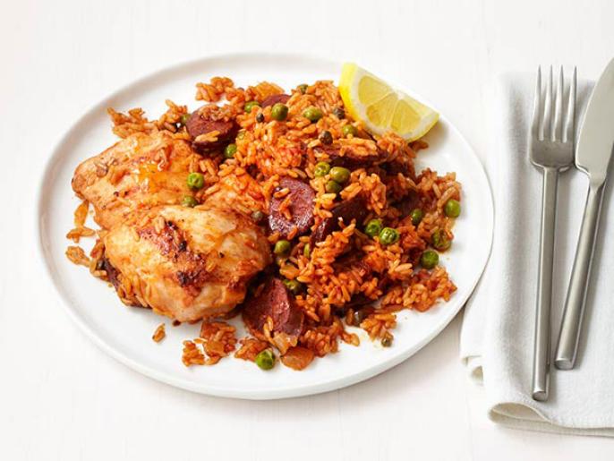 Chicken and Chorizo Rice Recipe | Food Network Kitchen | Food Network