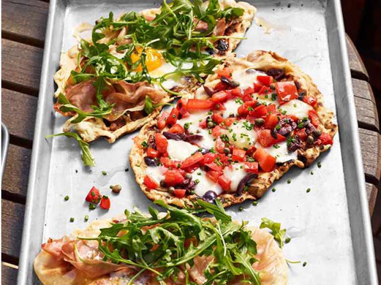 Grilled Pizzettas Recipe | Anne Burrell | Food Network