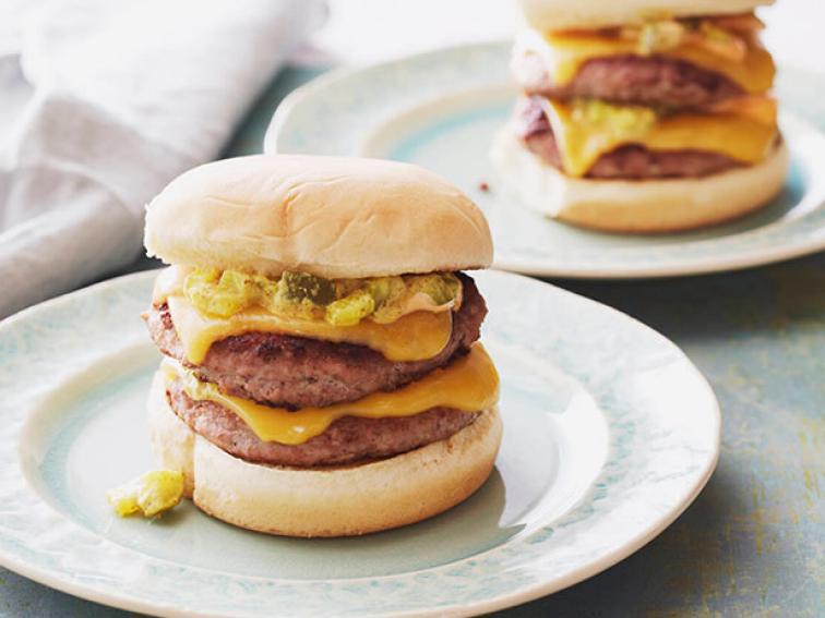 Double Decker Turkey Patty Melt Recipe | Alex Guarnaschelli | Food Network