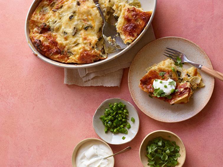 Cheesy Chile Strata Recipe | Food Network Kitchen | Food Network