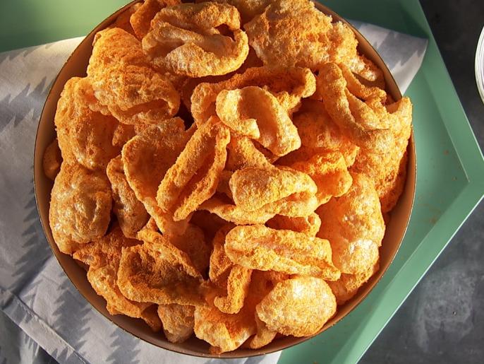 Pork Rind Cheese Puffs Recipe | Kelsey Nixon | Food Network