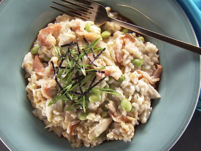 Japanese Seafood Risotto Recipe | Kelsey Nixon | Food Network