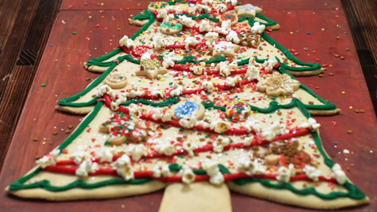 Christmas Tree Cookie Cake Recipe | Food Network Kitchen | Food Network