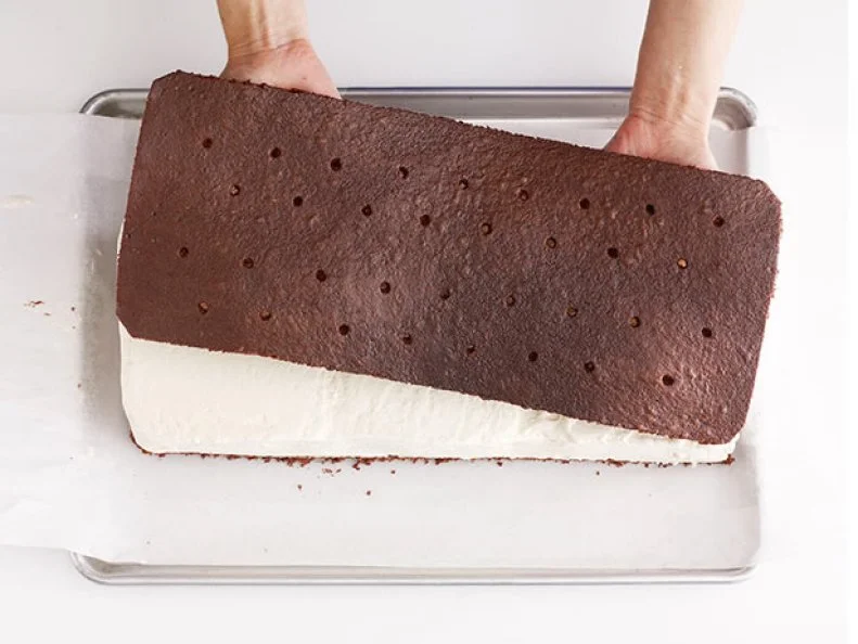 How to Make a Giant Ice Cream Sandwich Cake : Food Network | Food Network