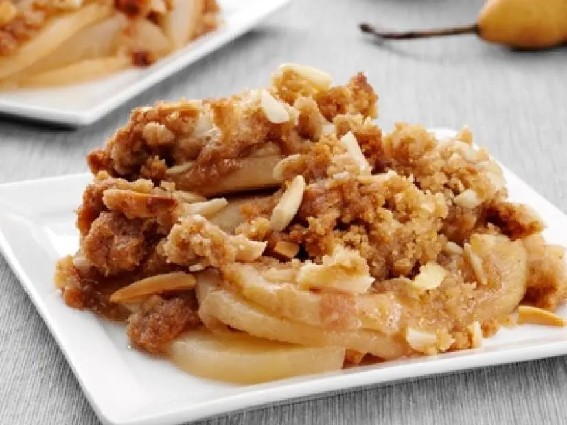 Pear Crisp with Almonds Recipe | Food Network