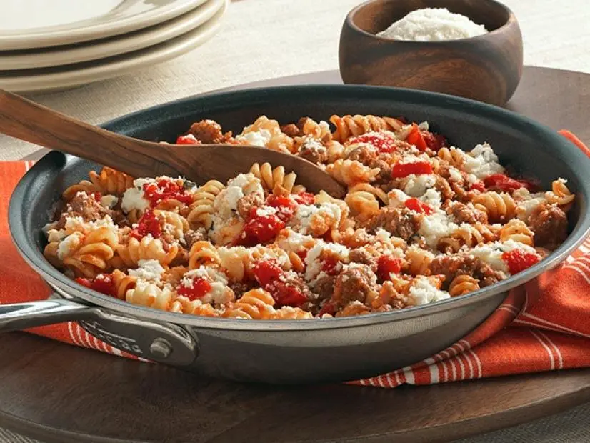 Parmesan Rotini Skillet Recipe | Food Network
