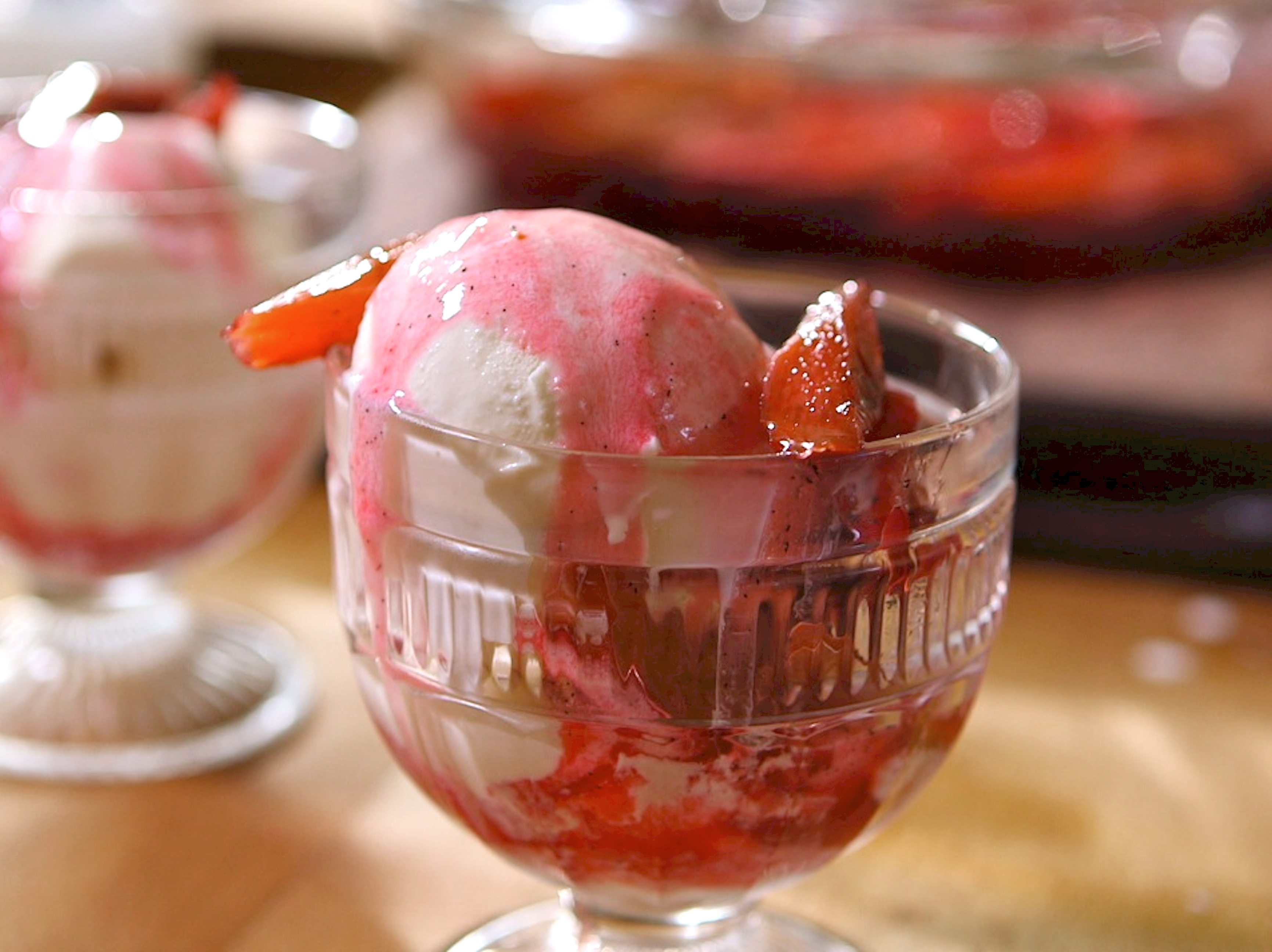 Rhubarb Baked in Wild Raspberry Syrup Recipe - Chef's Resource Recipes