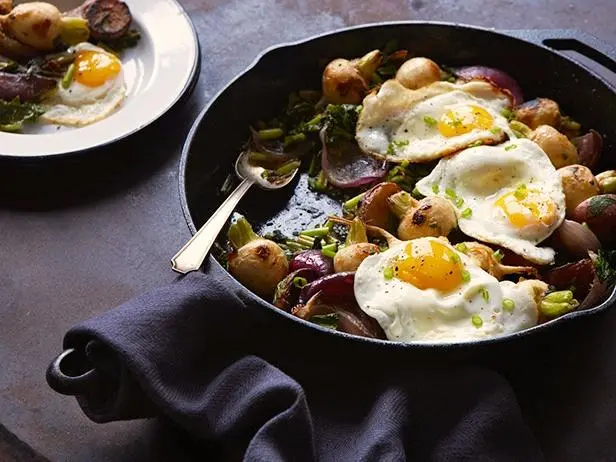 Roasted Baby Turnips with Miso Butter and Fried Eggs Recipe - Chef's ...
