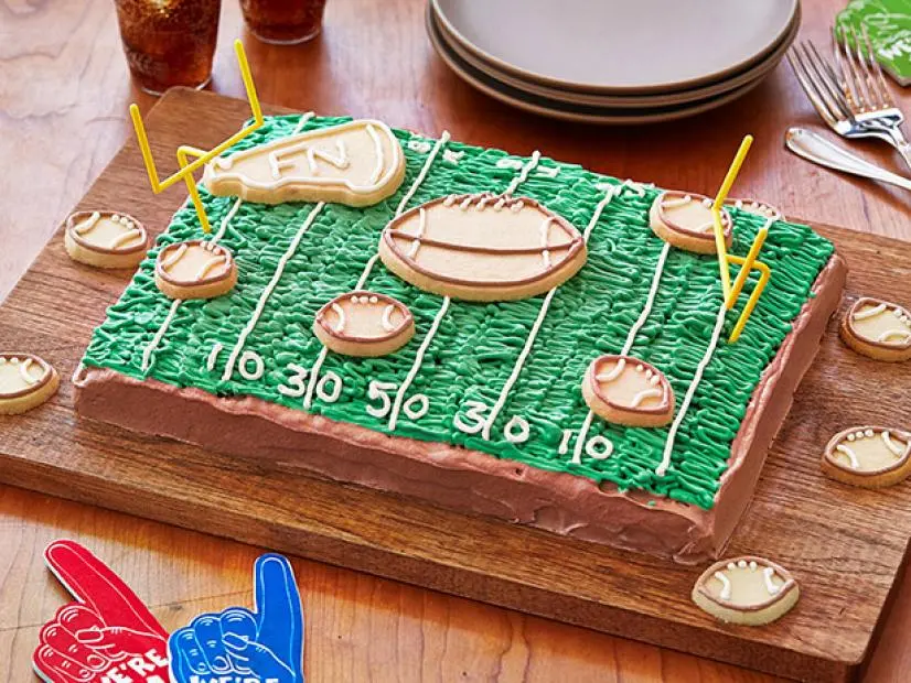 Game Day Chocolate Football Cake Recipe : Food Network Kitchen : Food ...