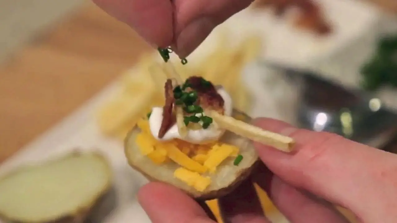 Baked Potato Bite Recipe | Food Network Kitchen | Food Network