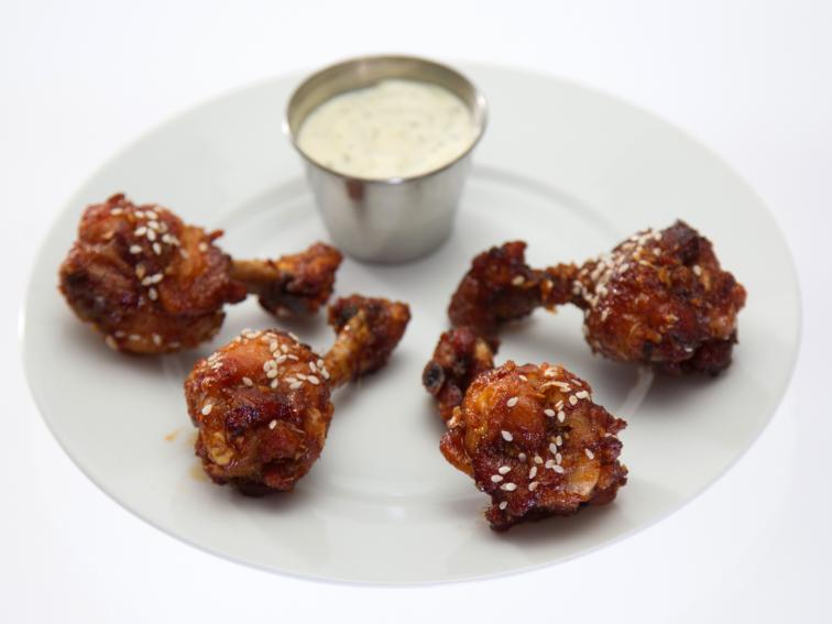 Mongolian Kickin' Wings with Creamy Wasabi Dipping Sauce Recipe | Food ...