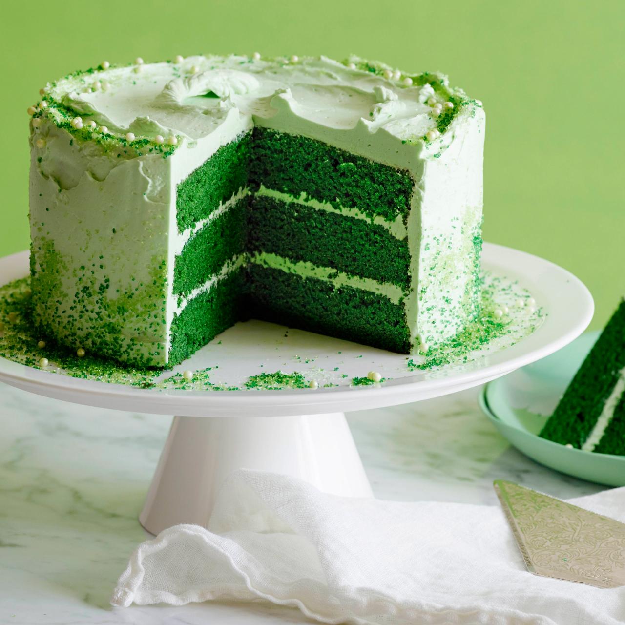 Green Birthday Cake