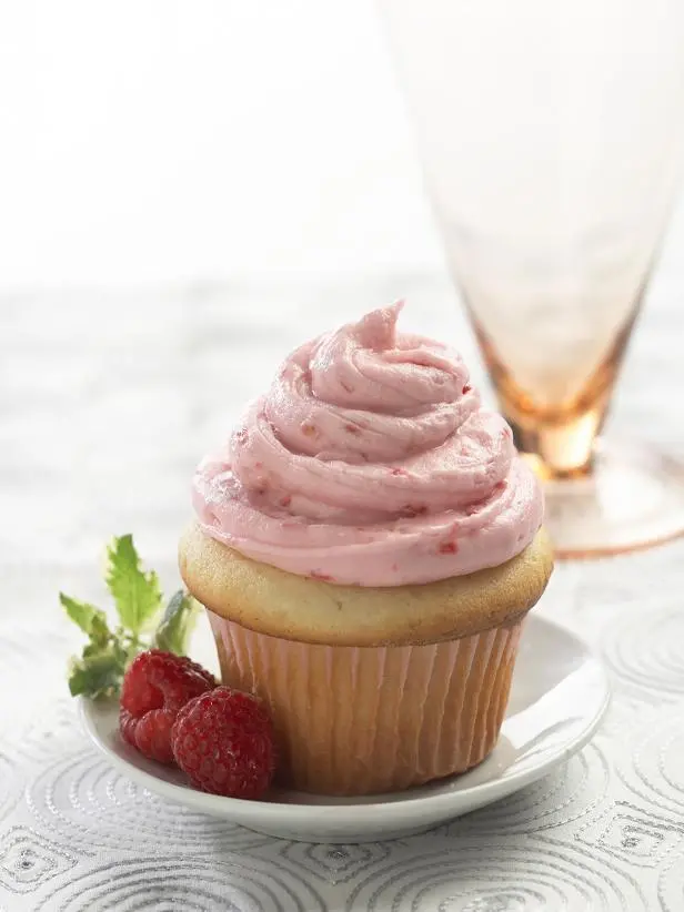 Double Raspberry Cream Filled Cupcakes Recipe | Food Network