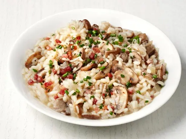 Mushroom and Pancetta Risotto Recipe | Food Network Kitchen | Food Network