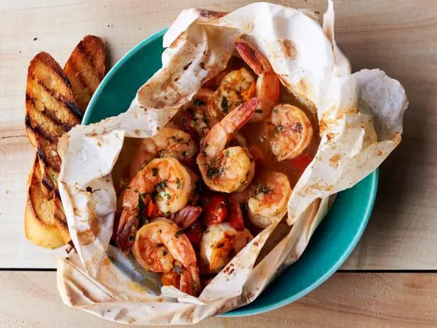 Lemon-Herb Shrimp Packets Recipe | Food Network Kitchen | Food Network