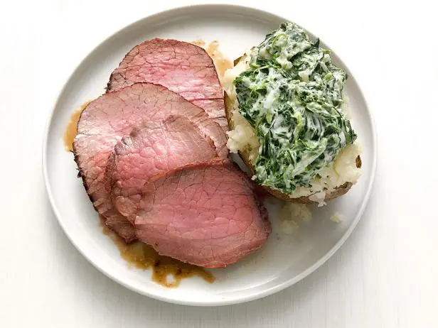 Steak with Creamed Spinach Potatoes Recipe | Food Network Kitchen ...