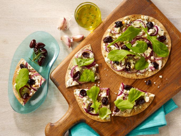 Mediterranean Pizzetta Recipe | Food Network