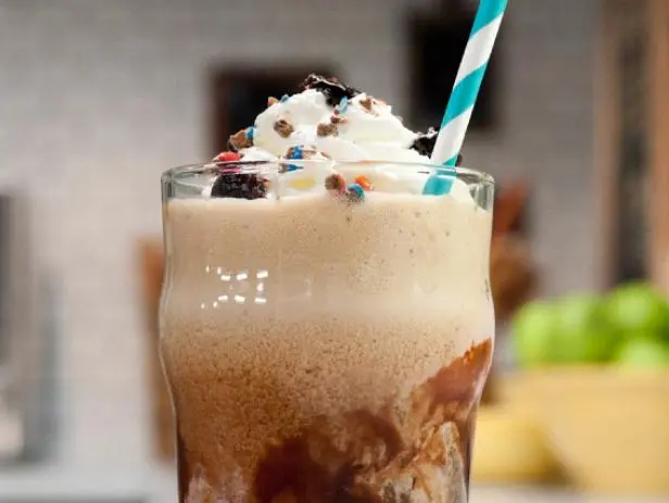 Choco Cherry-Stout Ice Cream Float Recipe | Jeff Mauro | Food Network