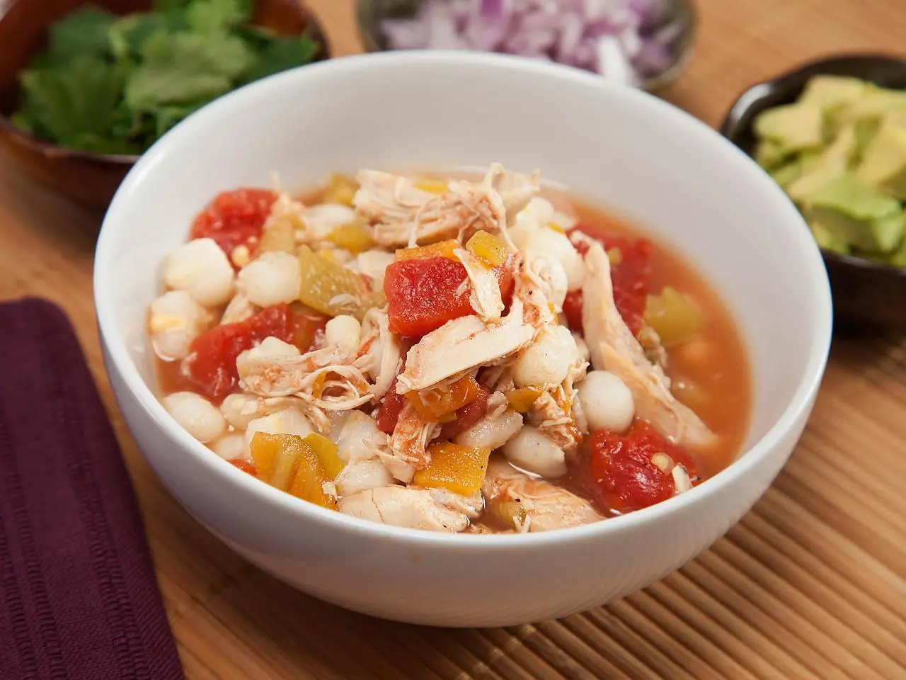 Pozole Sicín Easy Red Chicken Pozole Soup | Yellow Bliss Road