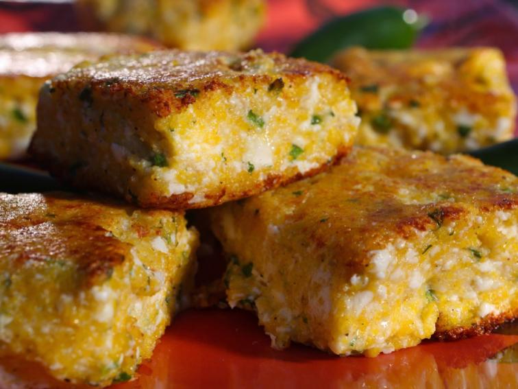 Spicy Polenta Cakes Recipe | Guy Fieri | Food Network