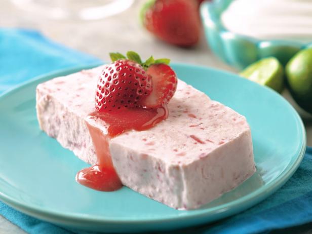 Strawberry and Lime Semifreddo Recipe | Food Network